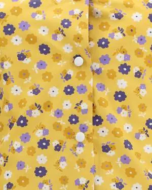 Miu Miu Sleeveless Floral Print Midi Dress - Yellow