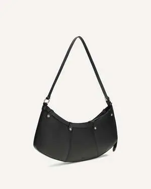 Pinko Large Pocket Body Shoulder Bag In Full-grain Leather