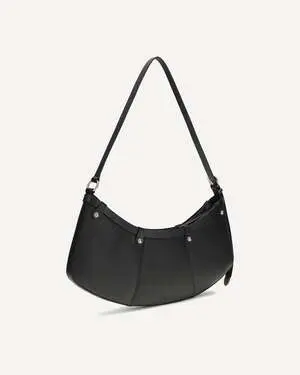 Pinko Large Pocket Body Shoulder Bag In Full-grain Leather