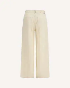GOLDEN GOOSE Wide-leg Cotton Denim Jeans - Yellow