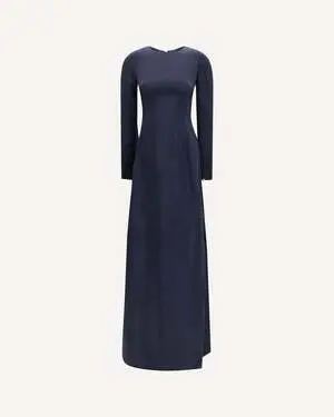 MARGIELA Maison Long Sleeve Crewneck Maxi Dress