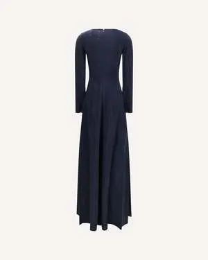 MARGIELA Maison Long Sleeve Crewneck Maxi Dress