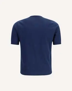 Prada Cotton C-neck Knit - Blue