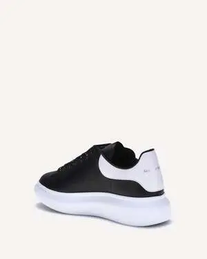 Alexander McQueen Leather Platform Sneakers - Black