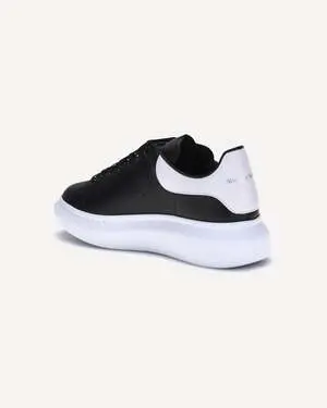 Alexander McQueen Leather Platform Sneakers - Black
