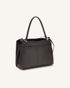 Balenciaga Small Rodeo Shoulder Bag With Top Handle And Turn Lock Closure - Brown