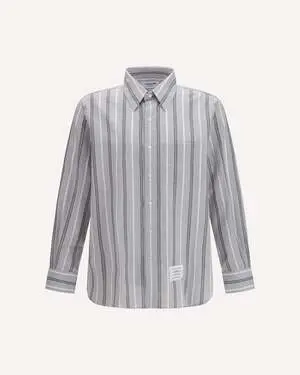 Thom Browne Madras Striped Armband Shirt
