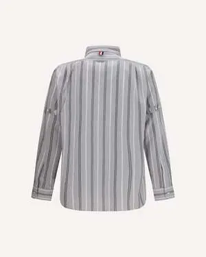 Thom Browne Madras Striped Armband Shirt