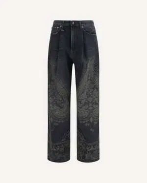 R13 Damon Wide Leg Jeans