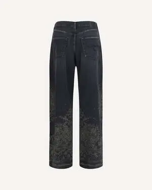 R13 Damon Wide Leg Jeans
