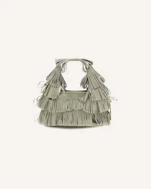 LA MILANESA Capucine Fringed Handbag