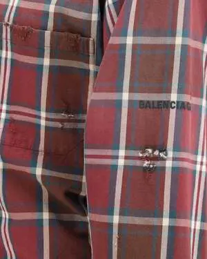 Balenciaga Zip Shirt In Cotton-bend Fanne Mae