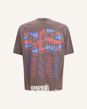 REPRESENT Printed Cotton T-shirt - Black