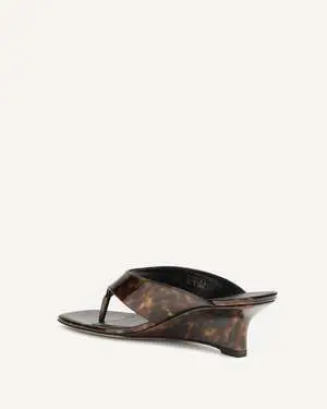 STUART WEITZMAN Vinnie Thong Wedge Sandals - Multicolour