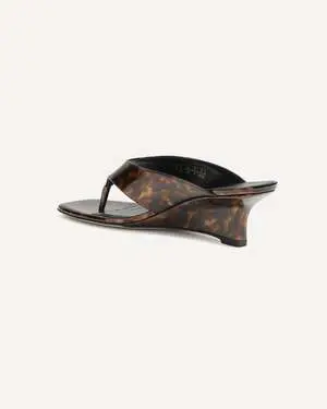 STUART WEITZMAN Vinnie Thong Wedge Sandals - Multicolour