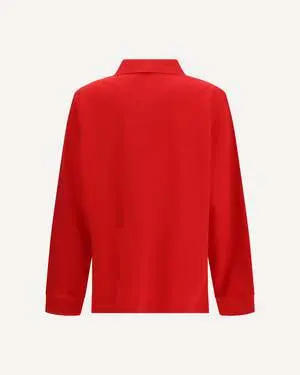 Prada Long-sleeve Cotton Piqué Polo