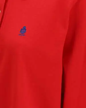 Prada Long-sleeve Cotton Piqué Polo