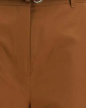Max Mara Farea" Cotton Poplin Belted Trousers