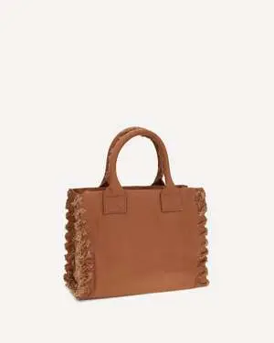 Pinko Canvas Tote Bag - Brown