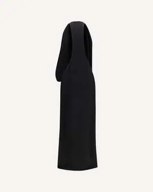 Max Mara Sportmax Dolmen Halter Neck Maxi Dress - Black