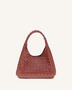 Bottega Veneta Campana Shoulder Bag - Red