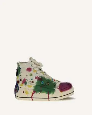 R13 High Top Platform Sneakers - Multicolour