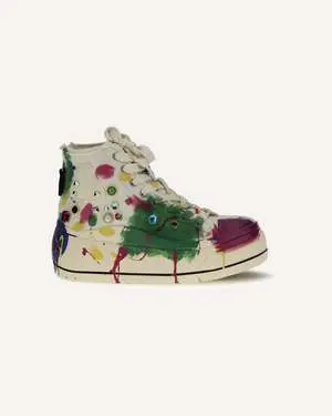 R13 High Top Platform Sneakers - Multicolour