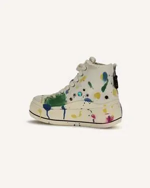 R13 High Top Platform Sneakers - Multicolour