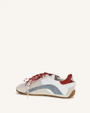Dsquared2 Leather And Suede Lace-up Sneakers - Multicolour