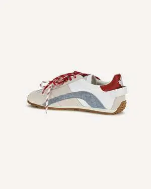 Dsquared2 Leather And Suede Lace-up Sneakers - Multicolour