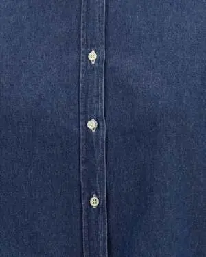 DEPERLU Cotton Shirt - Blue