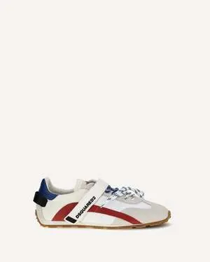 Dsquared2 Dc-642 Suede And Leather Sneakers - Multicolour