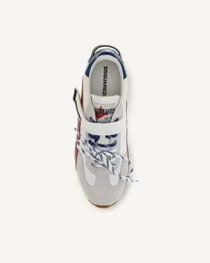 Dsquared2 Dc-642 Suede And Leather Sneakers - Multicolour