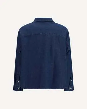 DEPERLU Cotton And Linen Blend Shirt - Blue
