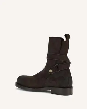 Burberry Ledger Jodphur Leather Boots
