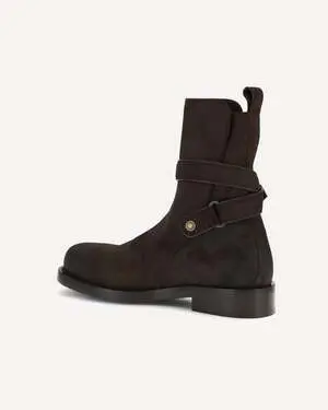 Burberry Ledger Jodphur Leather Boots
