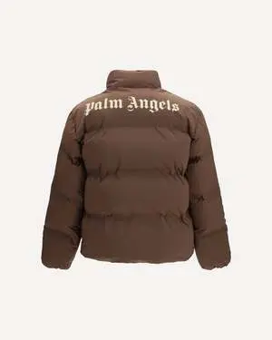 Palm Angels Classic Logo Track Down Jacket - Brown