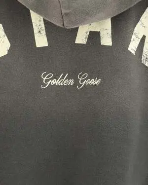 GOLDEN GOOSE Cropped Hoodie With Logo Detail