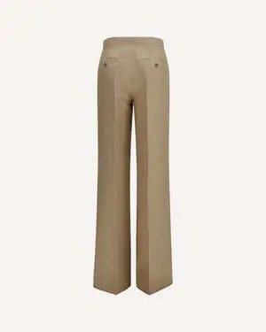 Max Mara Linen Palazzo Pants - Beige