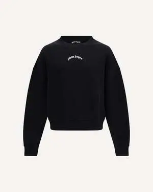 Palm Angels Curved Logo Sweatshirt