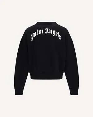 Palm Angels Curved Logo Sweatshirt