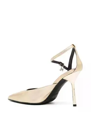 Karl Lagerfeld Gala 95mm Pointed-toe Pumps - Gold