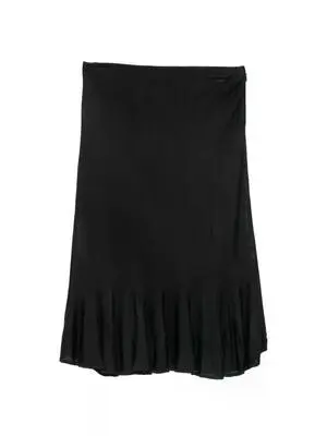 TOTEME Fluted Hem Knitted Midi Skirt