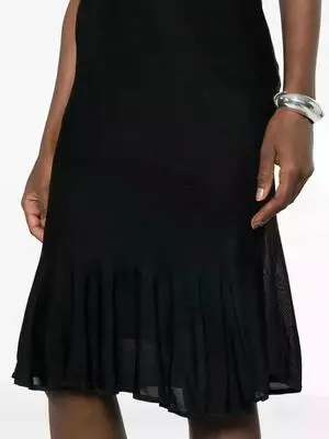 TOTEME Fluted Hem Knitted Midi Skirt