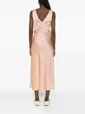 Sandro Lace-trim Rhinestone-embellished Midi Dress