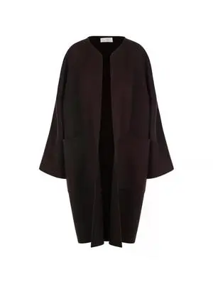 THE ROW Collarless Open-front Coat