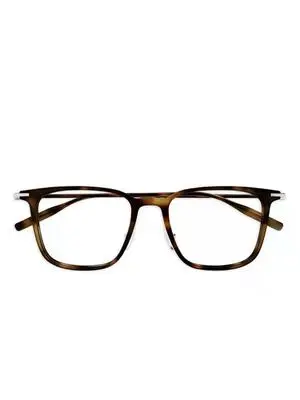 MONT BLANC EYEWEAR Tortoiseshell Square-frame Eyeglasses - Brown