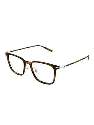 MONT BLANC EYEWEAR Tortoiseshell Square-frame Eyeglasses