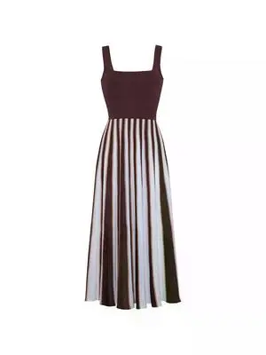 Cara Cara Waverly Striped Maxi Dress - Brown