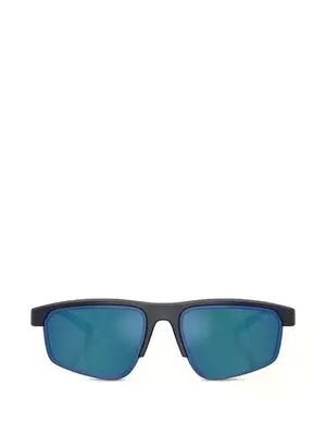 EA7 Vyron Rectangle-frame Sunglasses - Black
